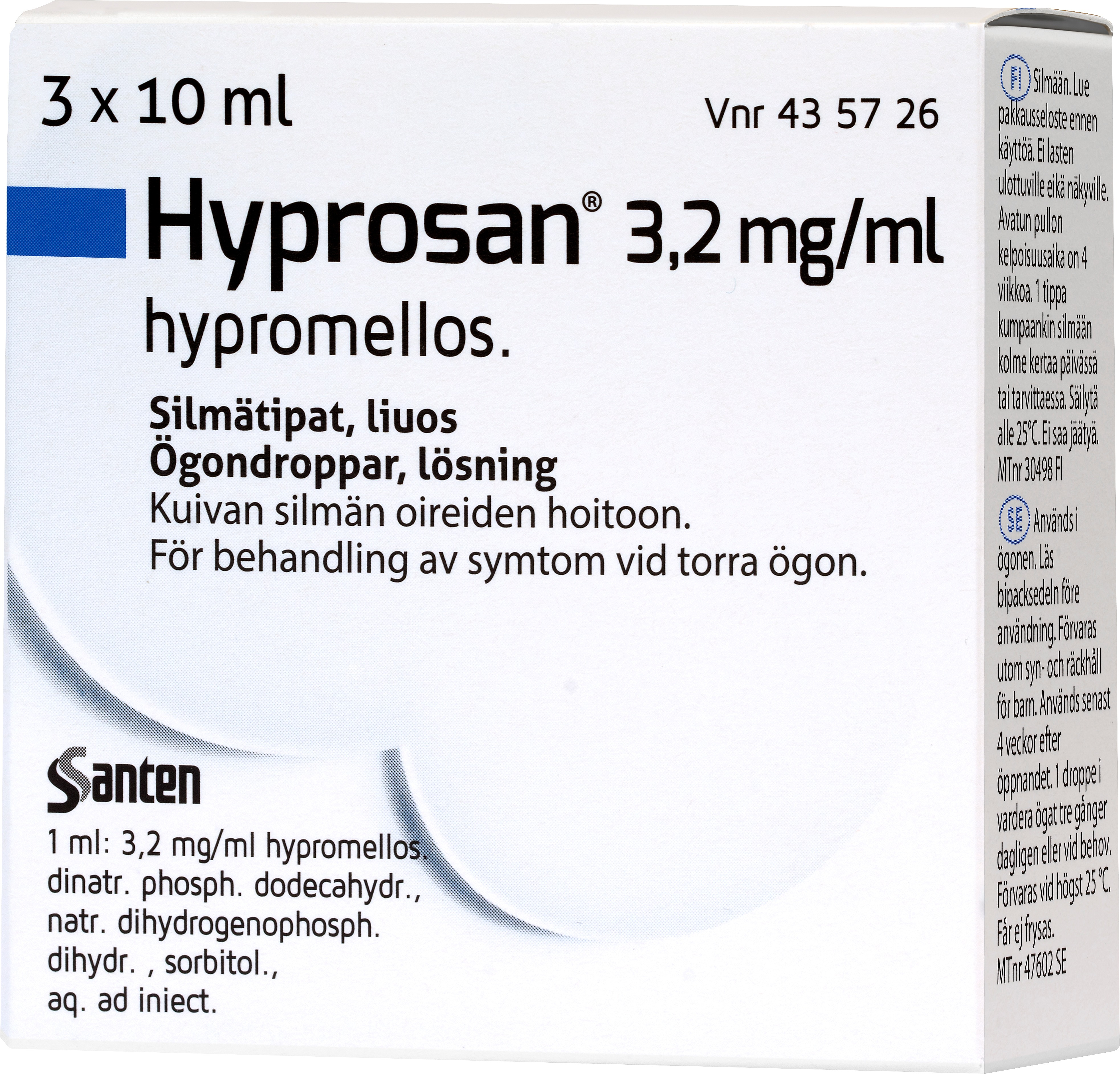 Hyprosan, ögondroppar, lösning 3,2 mg/ml | DOZApotek.se